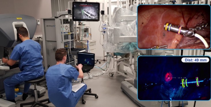 Optical navigation of a DROP-IN probe keeps robotic surgery on target ...