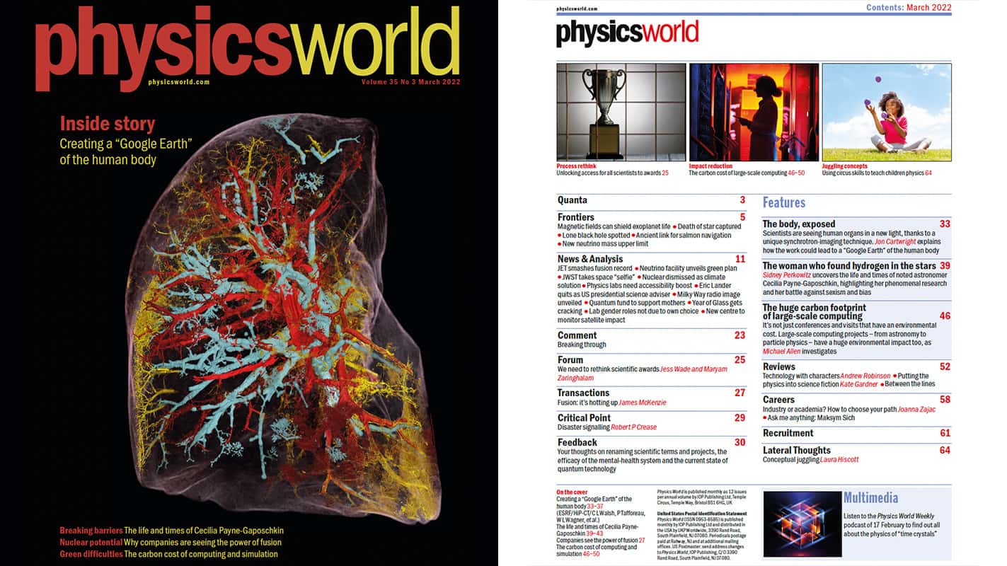 Sample issue of Physics World – Physics World