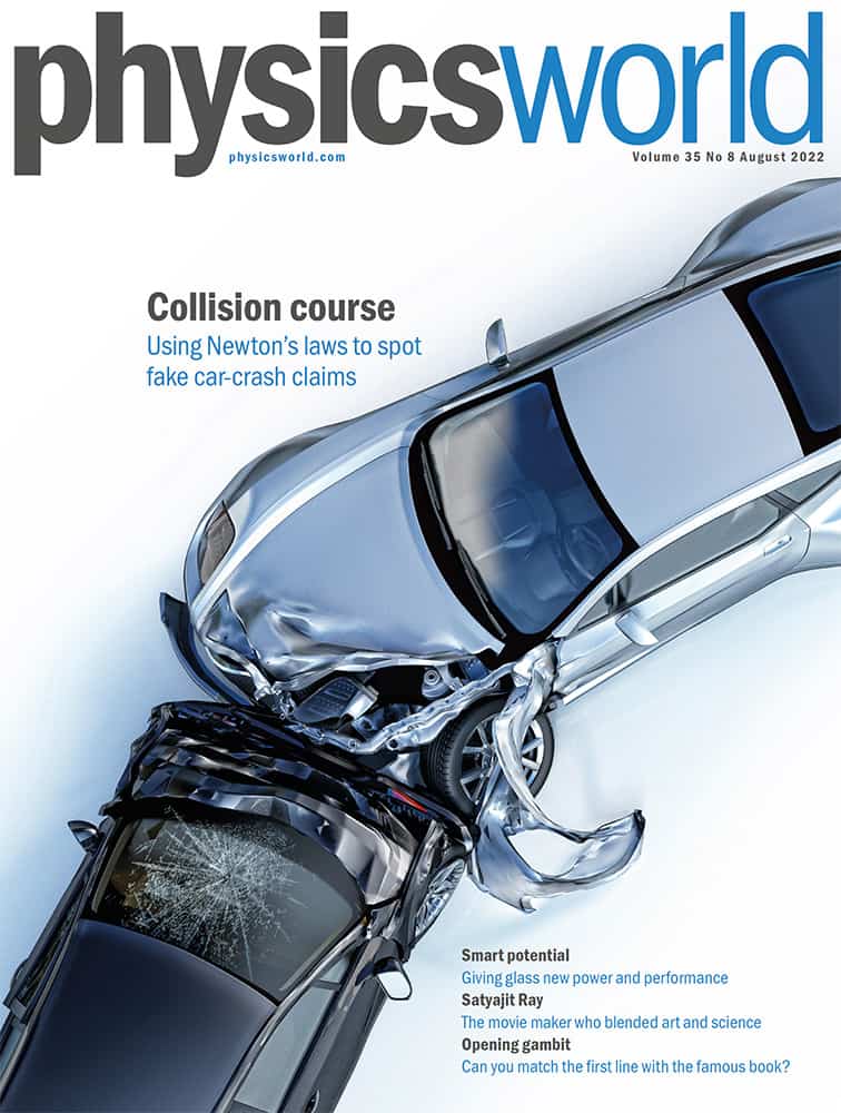 Physics World August 2022 cover – Physics World