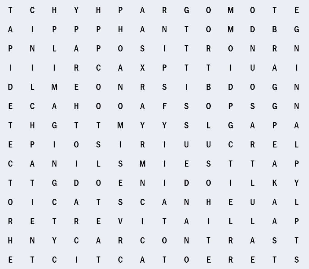 Need a challenge? Try this cryptic medical-physics word search ...