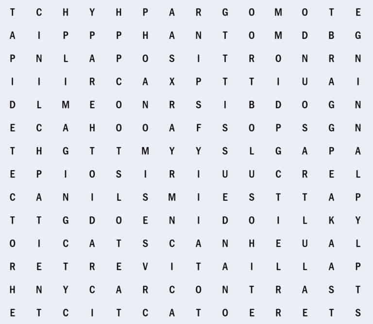 Need a challenge? Try this cryptic medical-physics word search ...