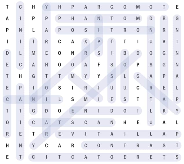 Tried our cryptic medical-physics word search? Here’s the solution ...