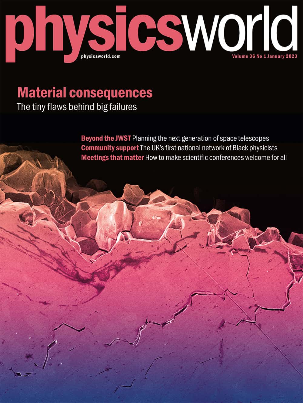 Physics World January 2023 cover – Physics World