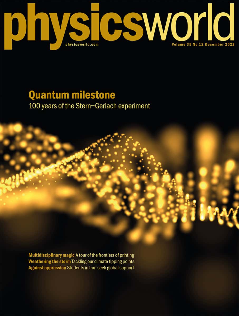 Physics World December 2022 cover – Physics World