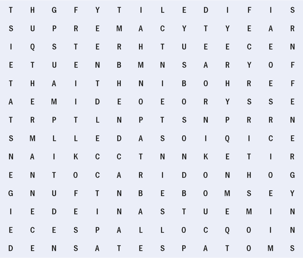 Can you solve this quantum cryptic word search? – Physics World